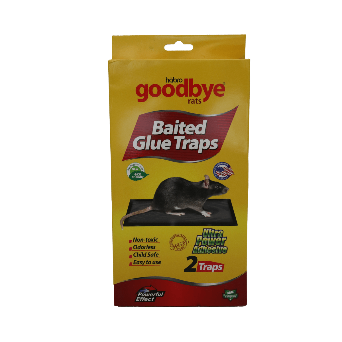 Goodbye Baited Glue 2contians Traps