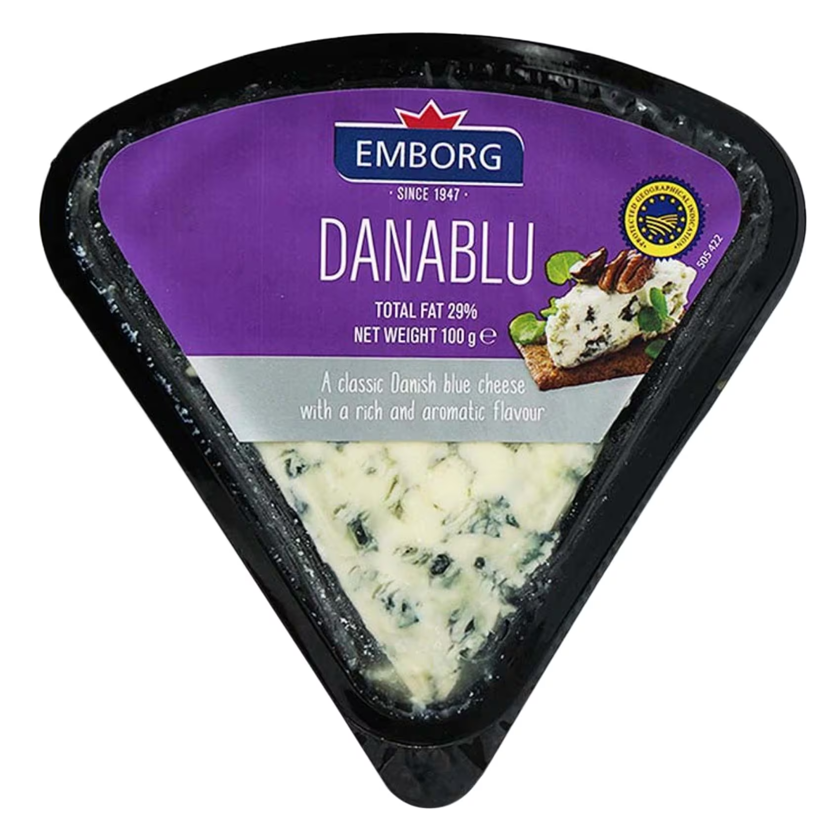 Emborg Cheddar Portion Cheese Danablu 100g